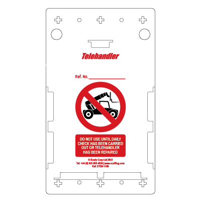 Telehandler Inspection Tag Holders | Scafftag