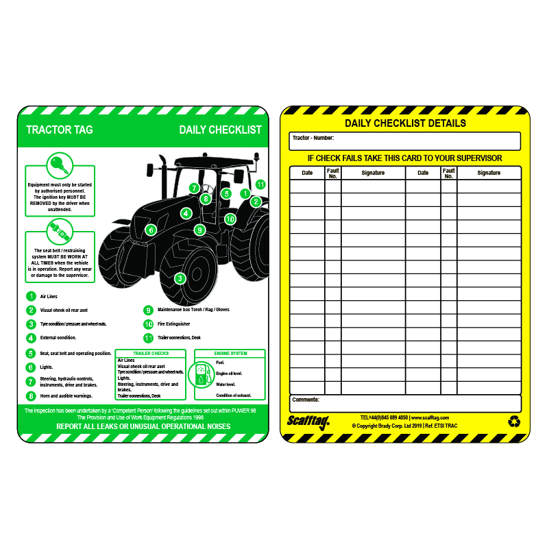 Tractor Equipment Tagging System | Scafftag