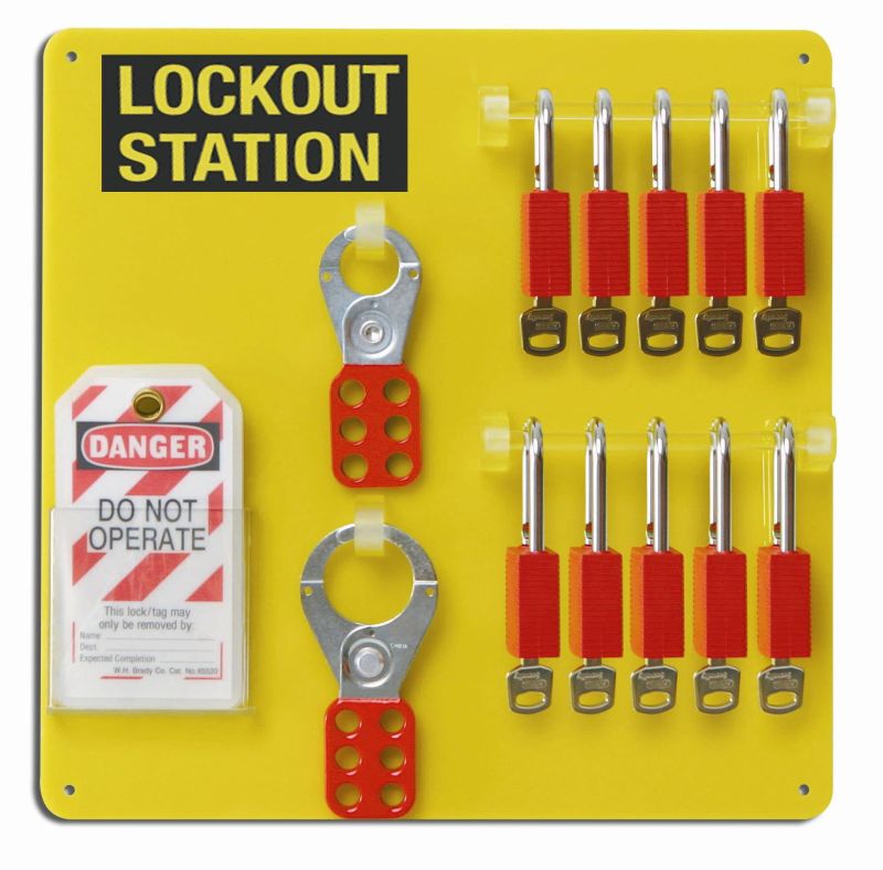 10-Lock Board - Lockout Tagout Stations & Boards | Scafftag.co.uk