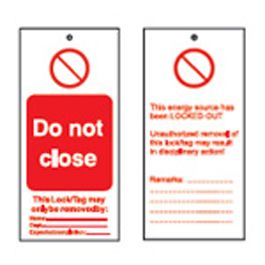 DO NOT CLOSE Lockout Tagout | Scafftag.co.uk