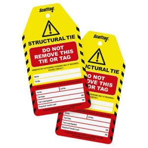Structural Tie Test Tag (Pack of 50) | Scafftag.co.uk